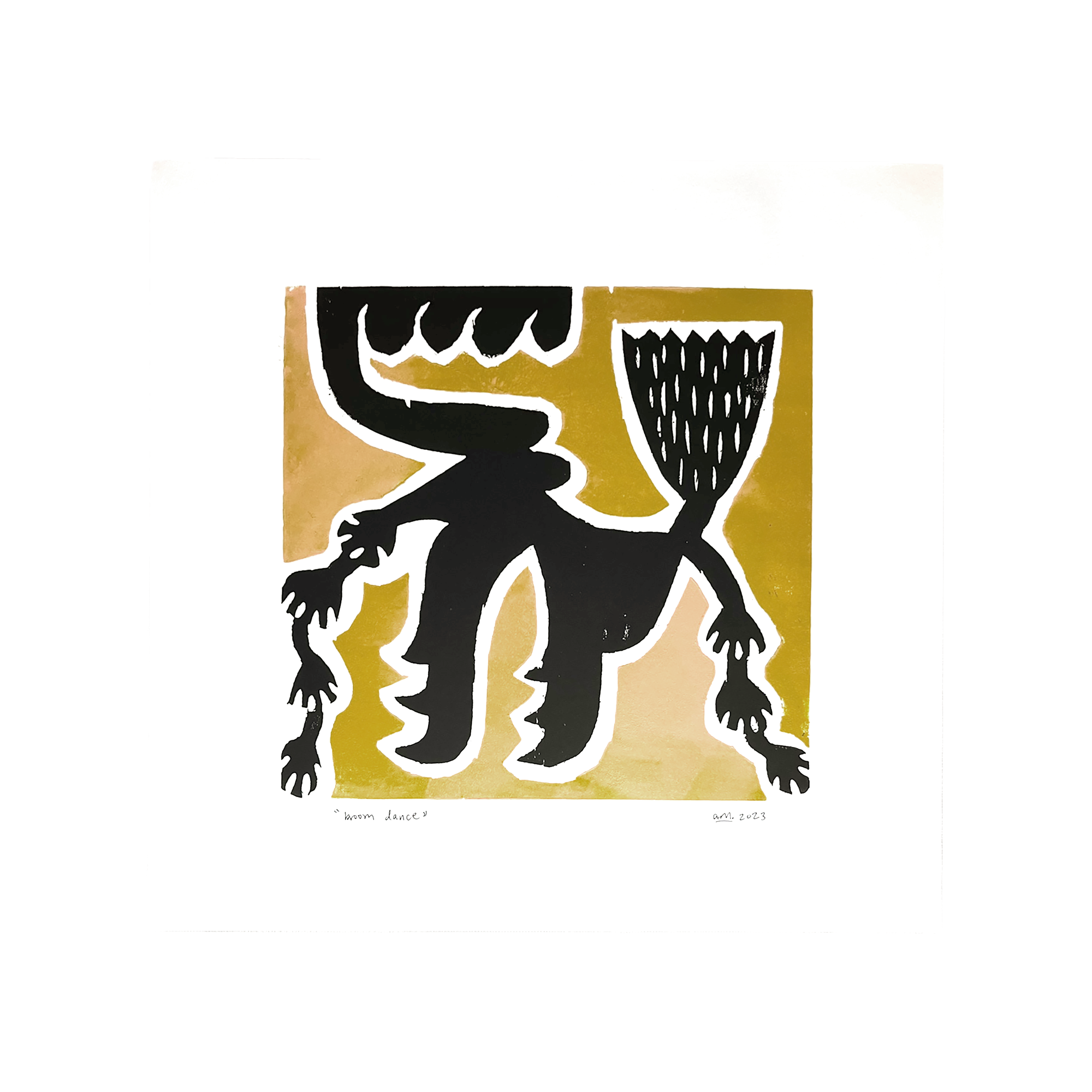 Broom Dance Block Print – Source by Studio Skara